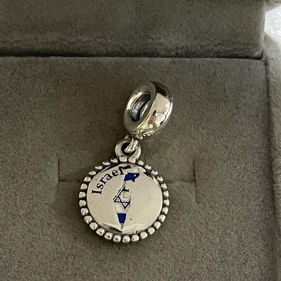Pandora | Jewelry | Pandora Lsrael Flag Map Pendant Exclusive Charm ...
